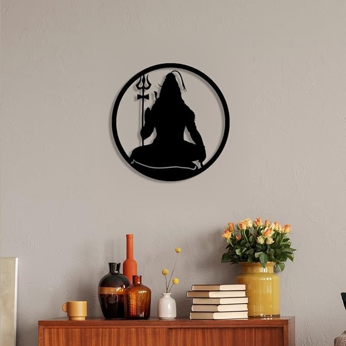 Lord Shiva sitting Wall Art Metal Lord Shiva Metal Wall Decor Lord Shi ...
