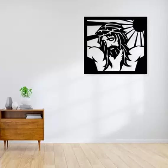 Metal Jesus Face Wall Hanging | Christian Wall Art Decor | Lord Jesus ...